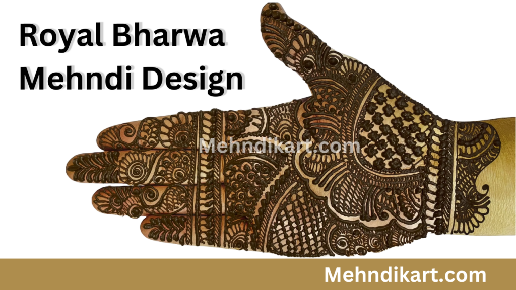Floral Bharwa Mehndi Design - Royal Bharwa Mehndi Design Ideas ...
